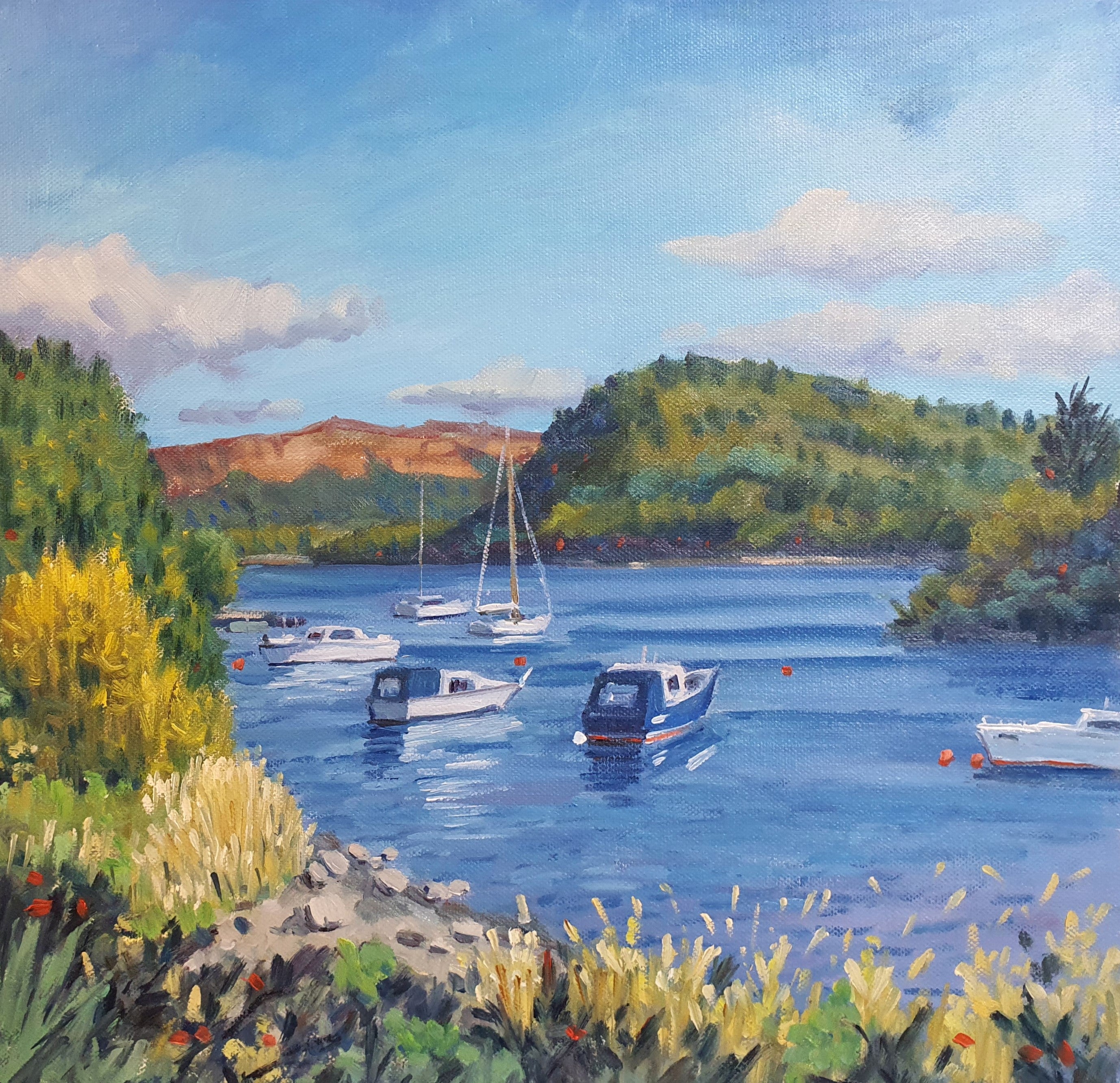 Emilio Fazzi | Boats at Luss – ScotlandArt Gallery