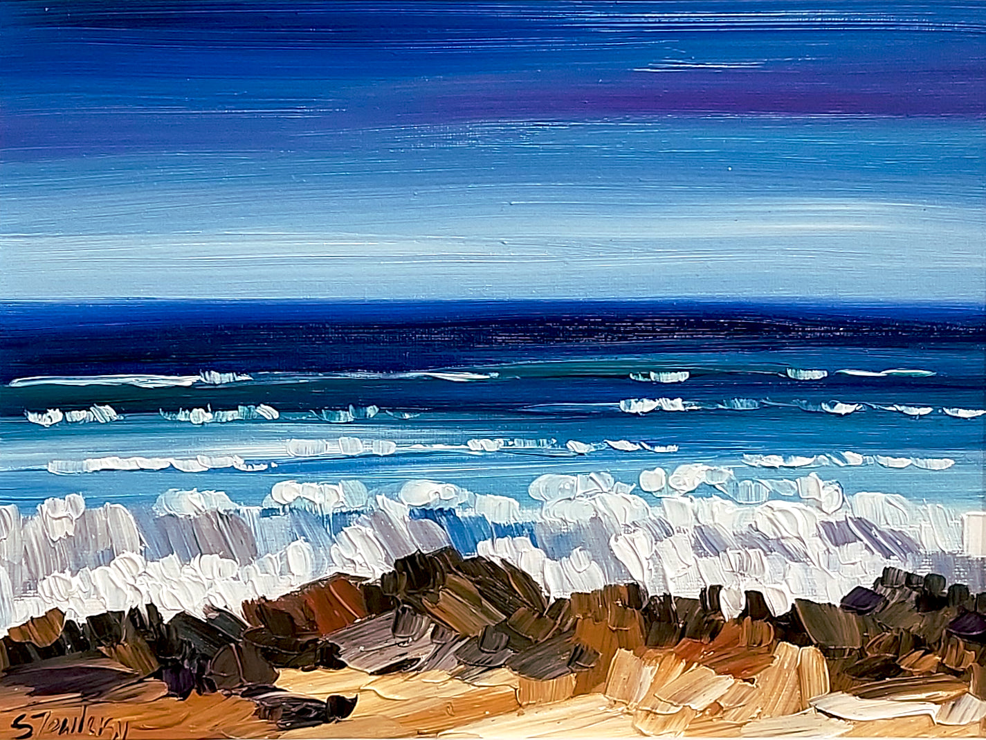 Sheila Fowler | Summer Waves, Harris – ScotlandArt Gallery